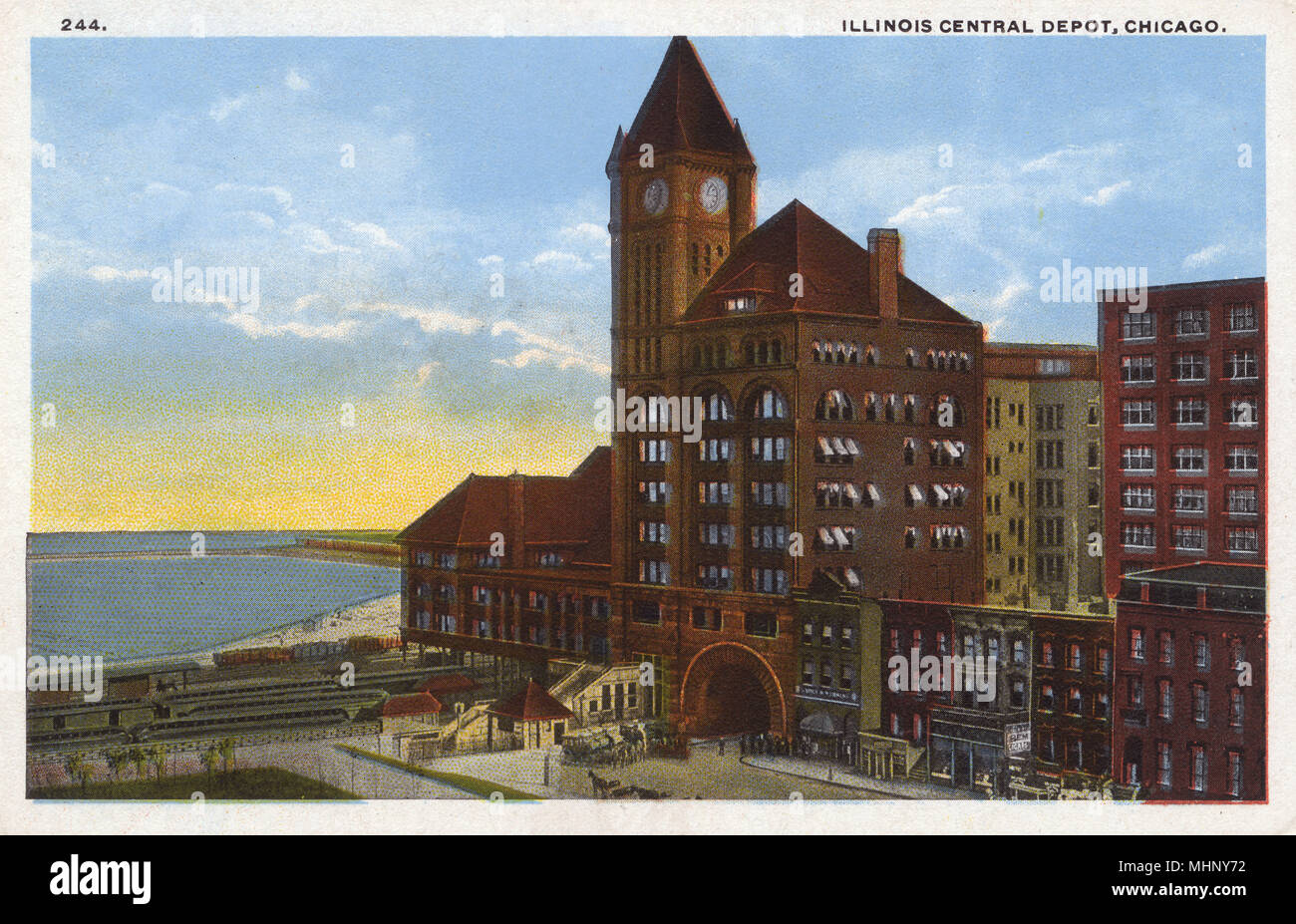 Chicago railway building hi-res stock photography and images - Alamy