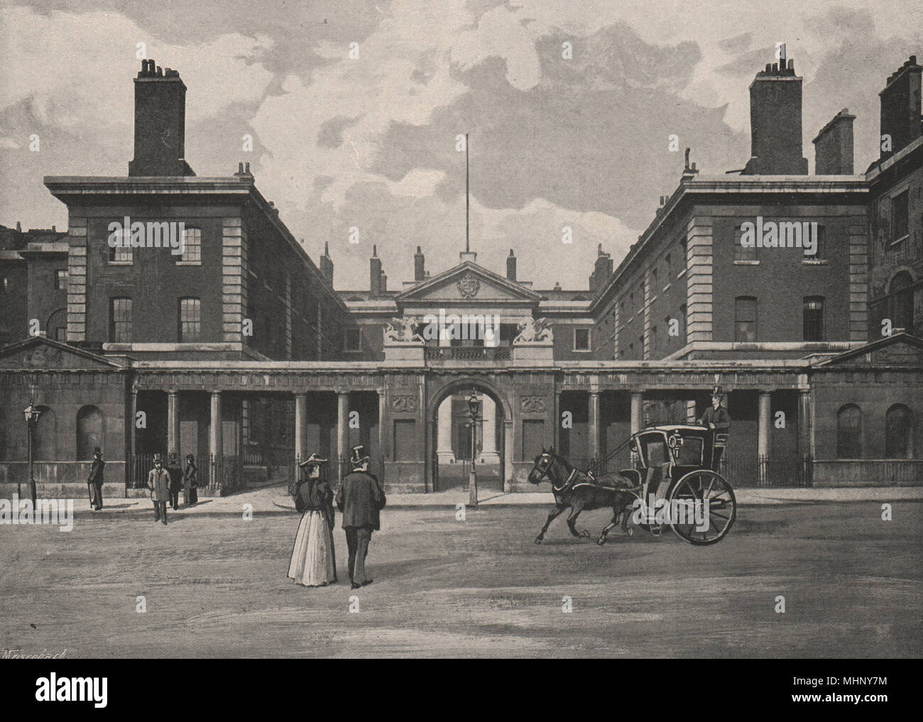 The Admiralty. London 1896 old antique vintage print picture Stock ...