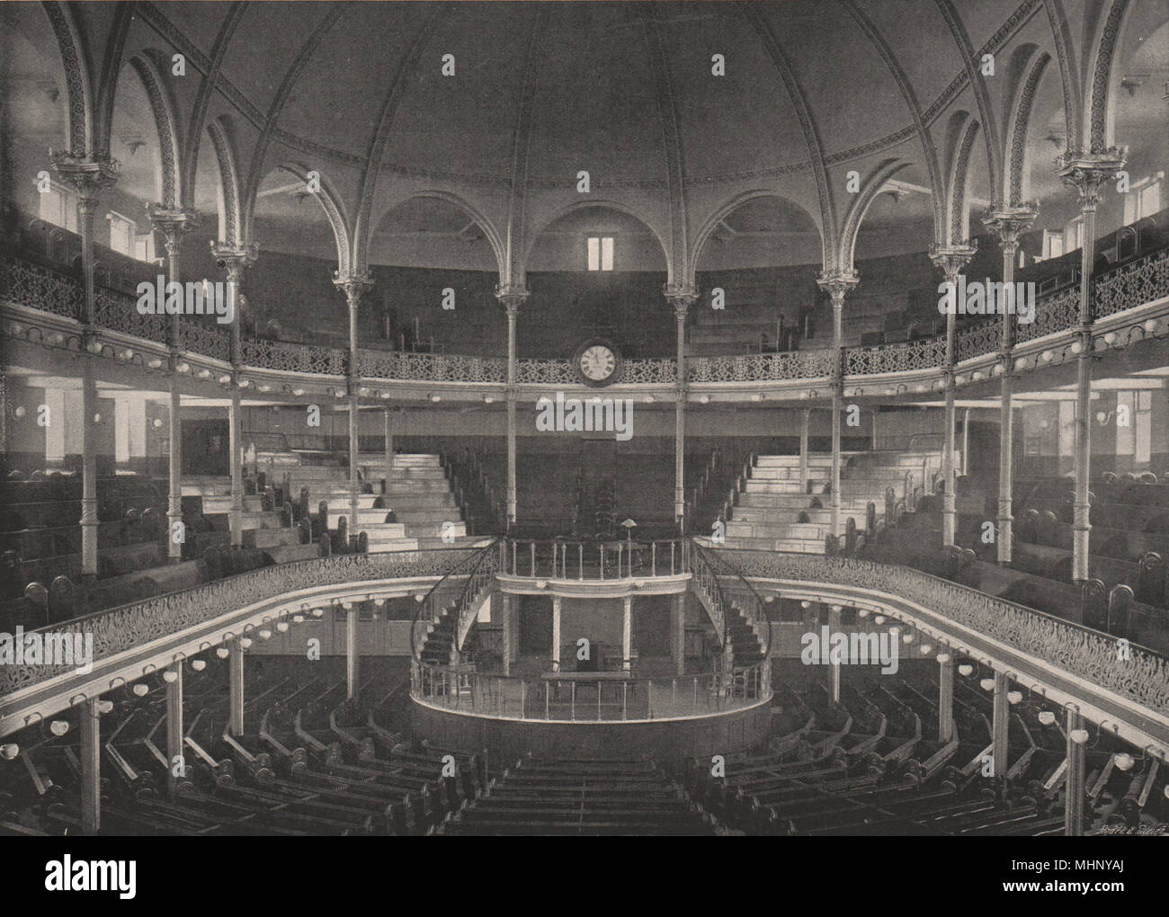 The Metropolitan Tabernacle . London. Churches 1896 old antique print ...