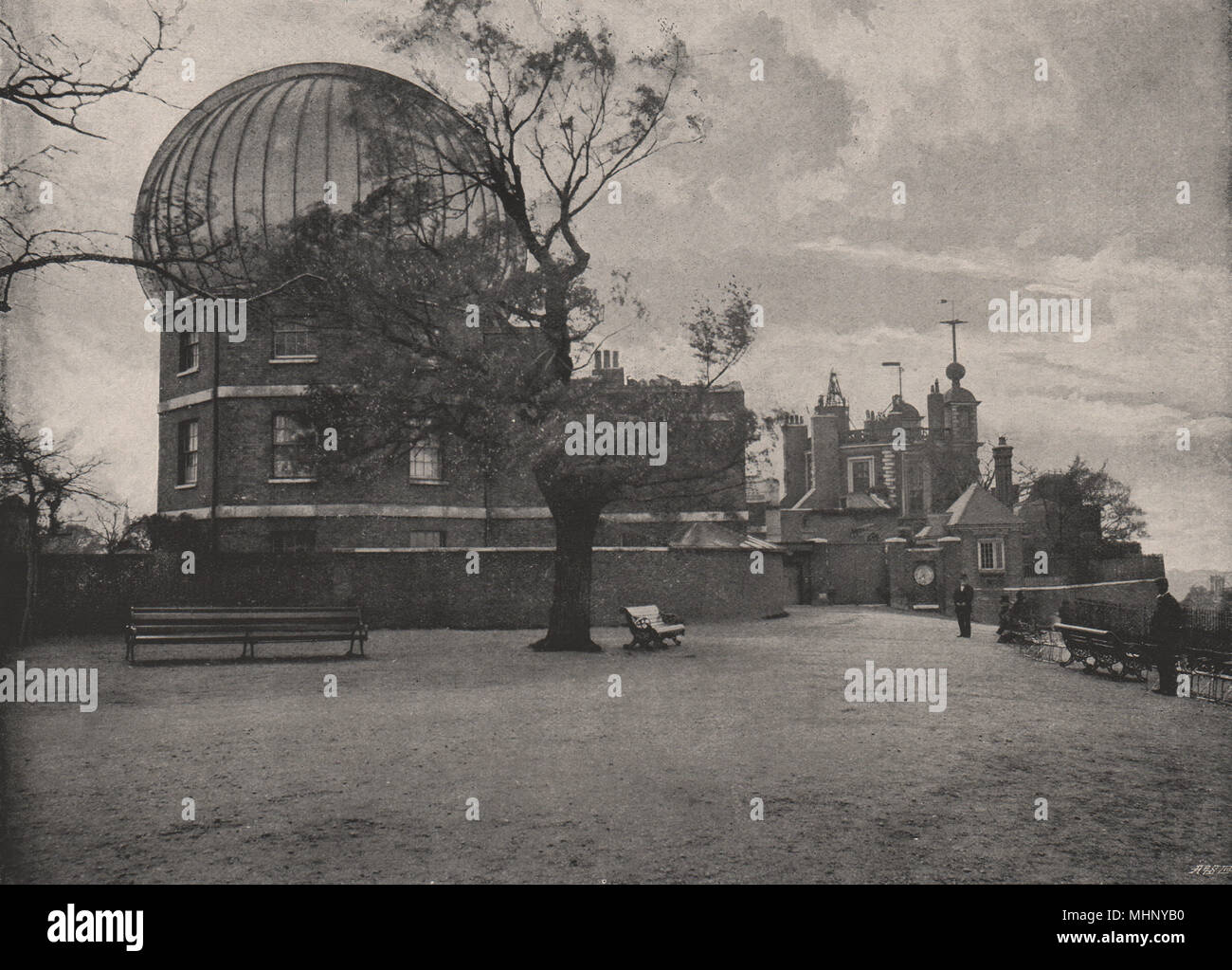 Greenwich Observatory. London 1896 old antique vintage print picture ...