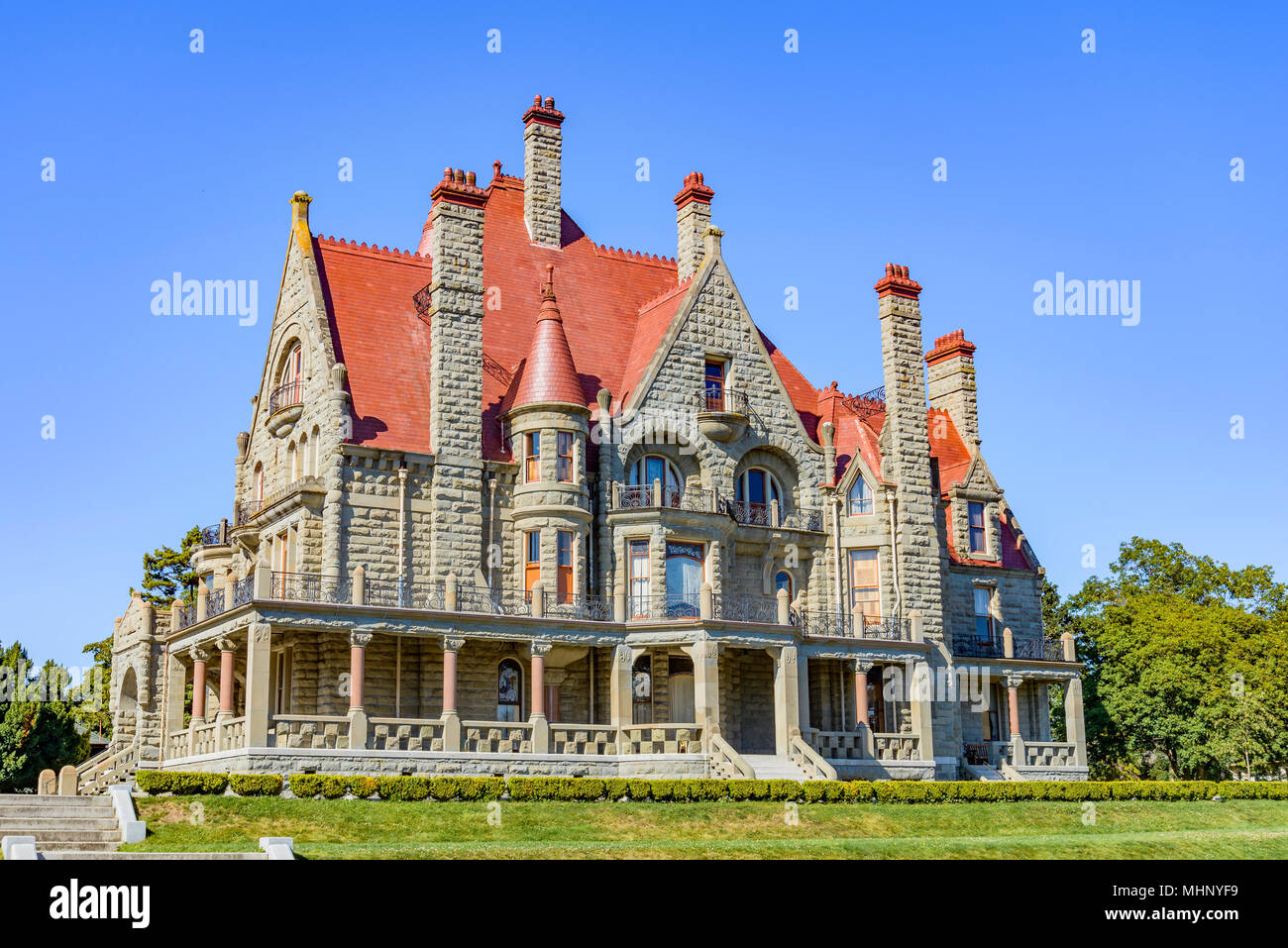 British columbia canada craigdarroch castle victoria heritage building ...