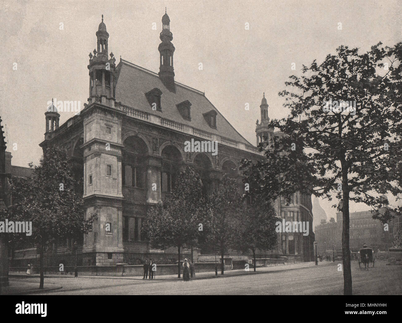 The City of London School . London. Education 1896 old antique print ...