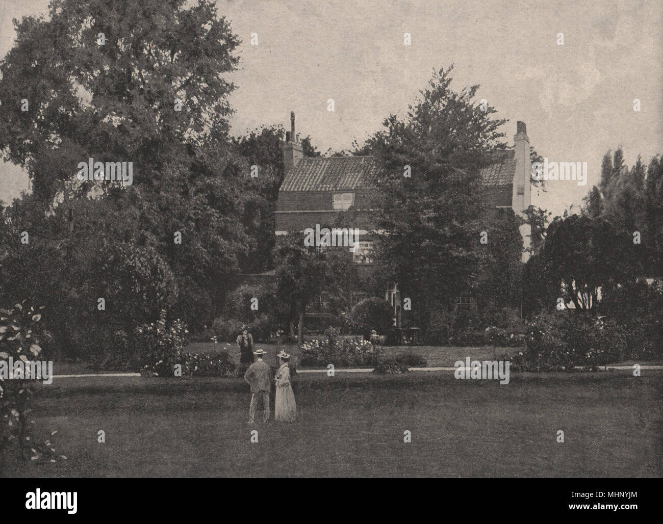 Defoe's house at Mitcham. London 1896 old antique vintage print picture ...