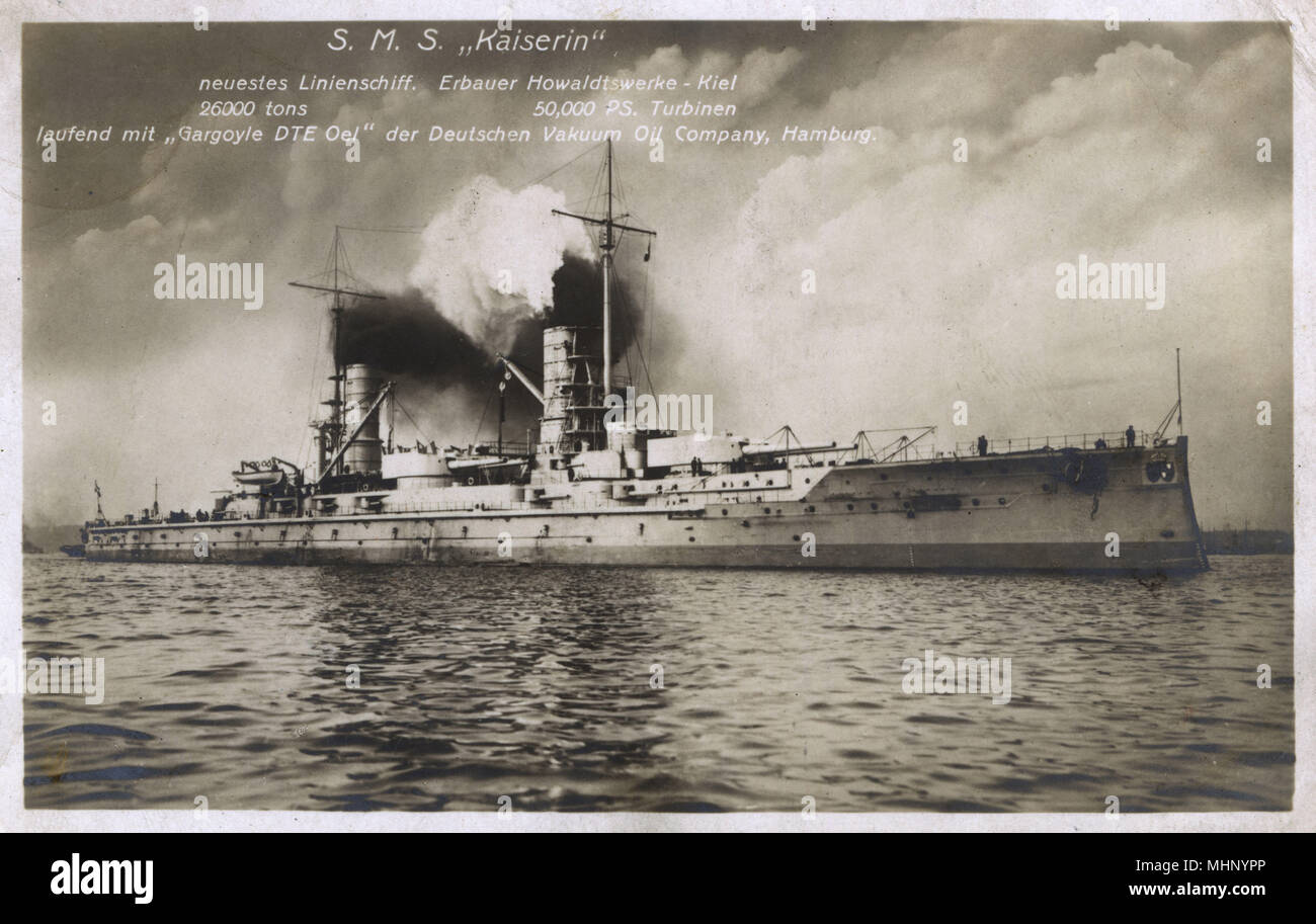 Kaiserin battleship hi-res stock photography and images - Alamy