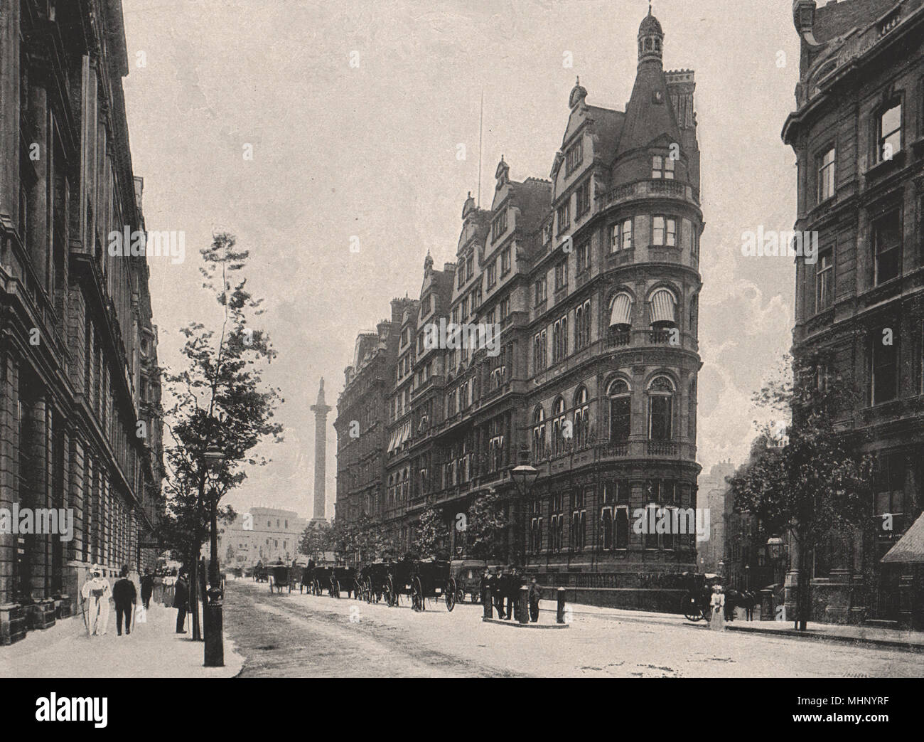 The Constitutional Club. London 1896 old antique vintage print picture ...