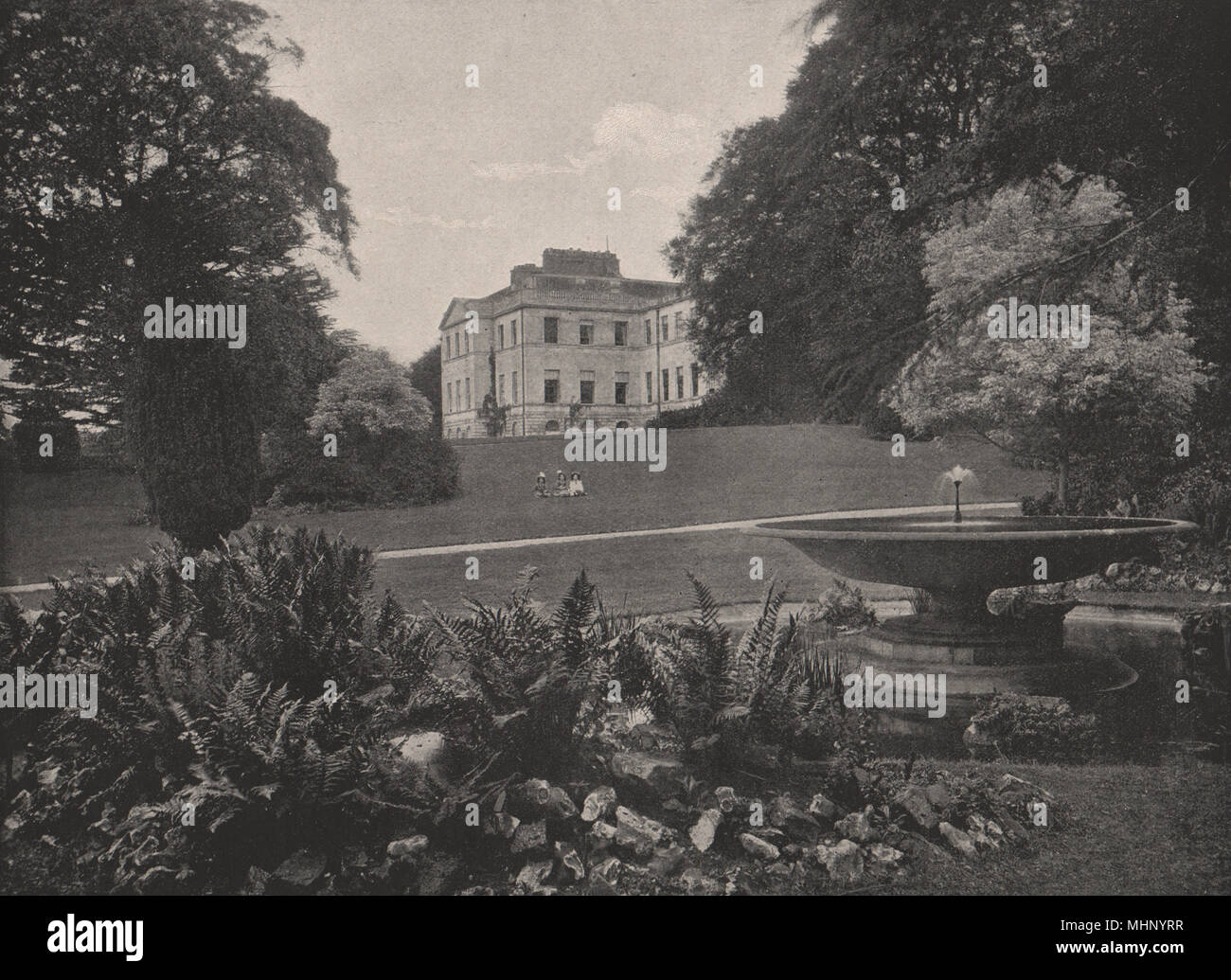 Addington Palace. London. Historic Houses 1896 old antique print ...