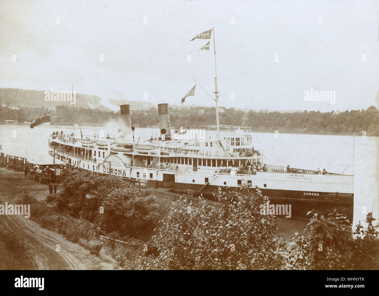 SS Corona, Lewiston Landing, New York, USA Stock Photo - Alamy