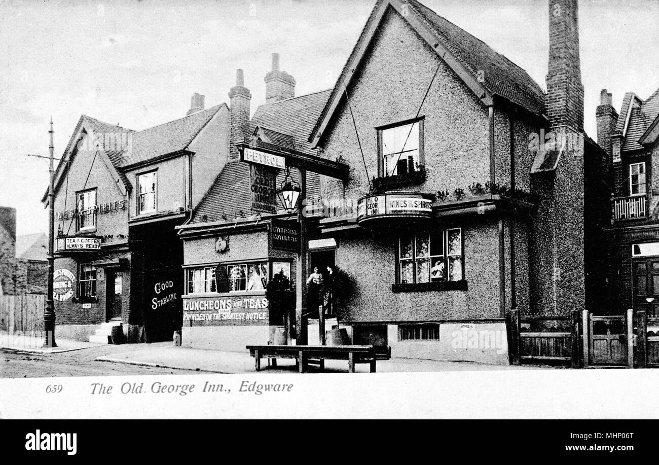 George pub sign Black and White Stock Photos & Images - Alamy