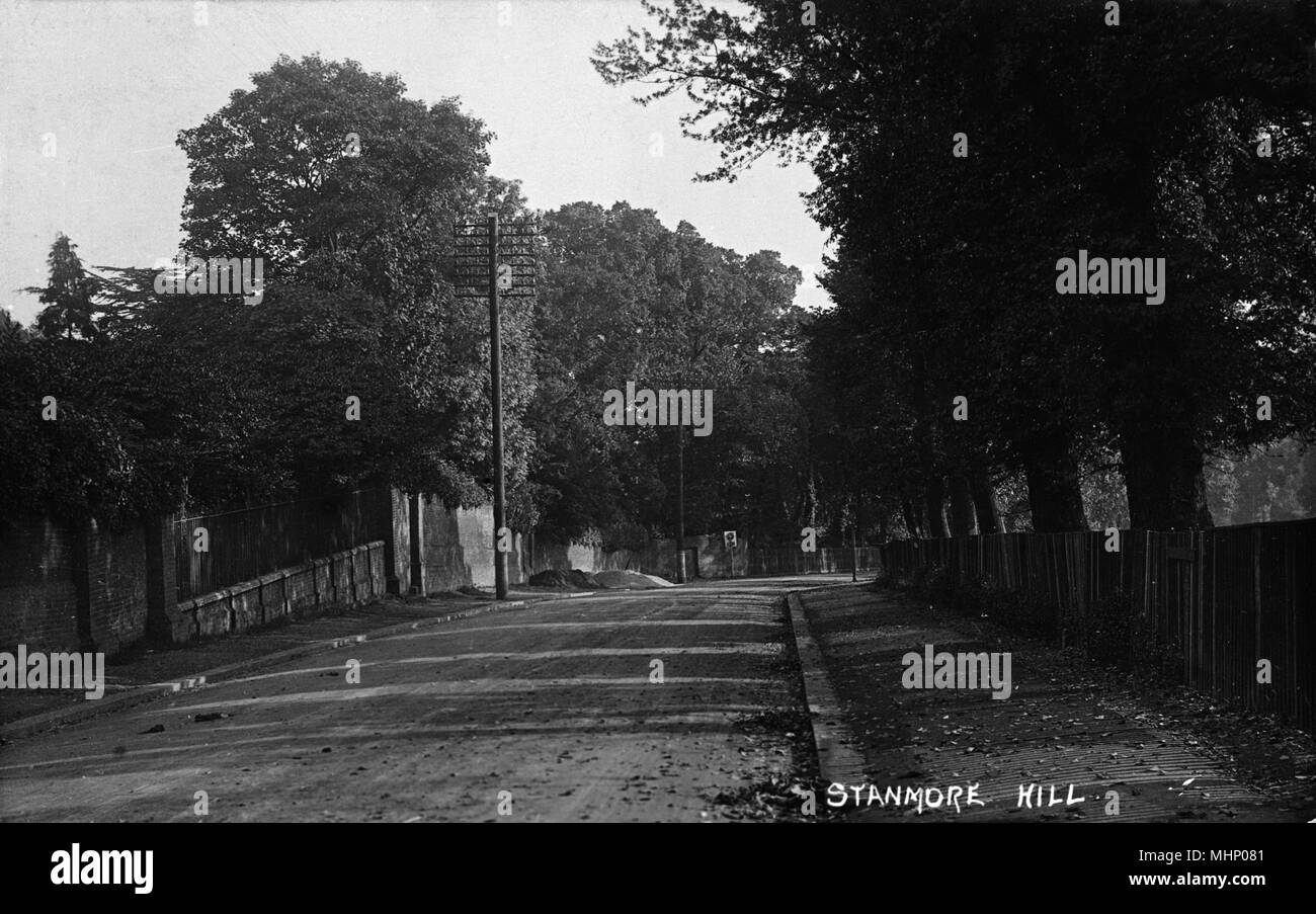 Stanmore Hill, Stanmore, Middlesex Stock Photo - Alamy