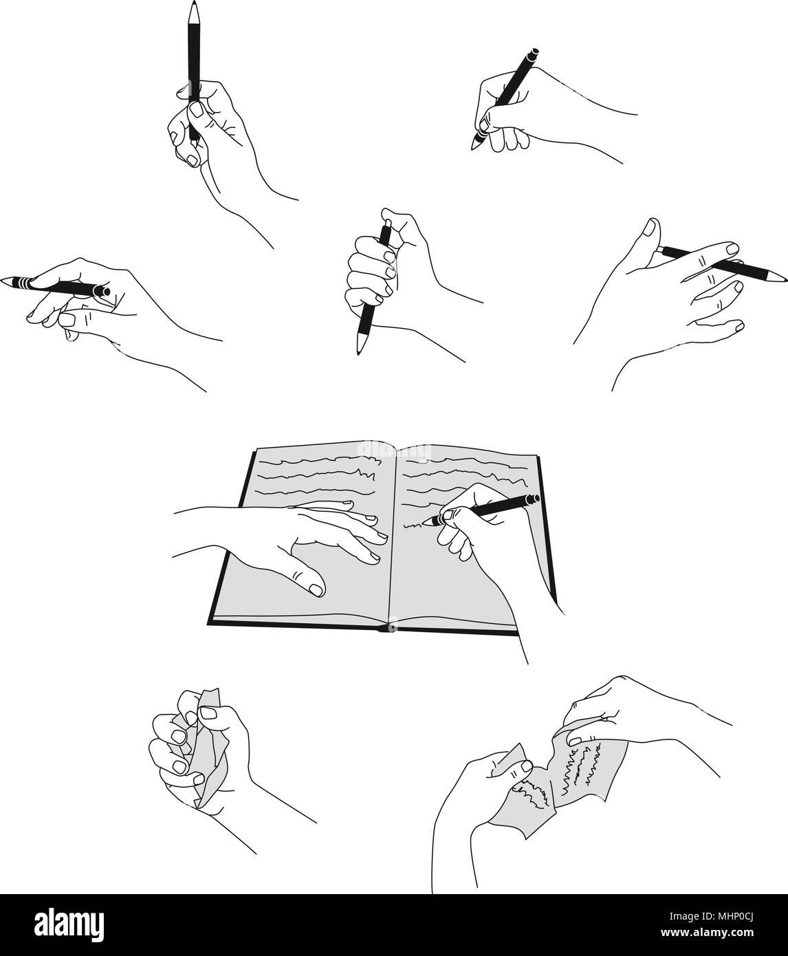 Letter notes Stock Vector Images - Alamy