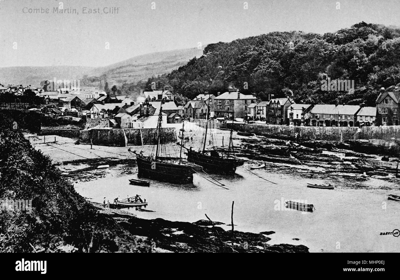 Combe Martin, East Cliff, near Ilfracombe, North Devon Stock Photo - Alamy