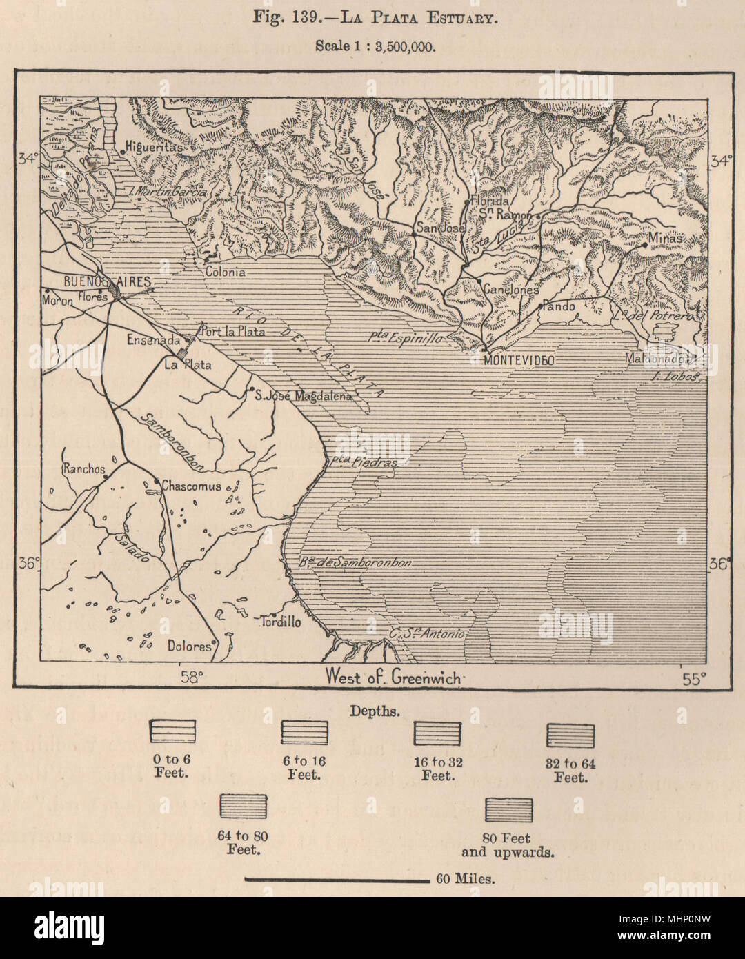 Plata Estuary Map