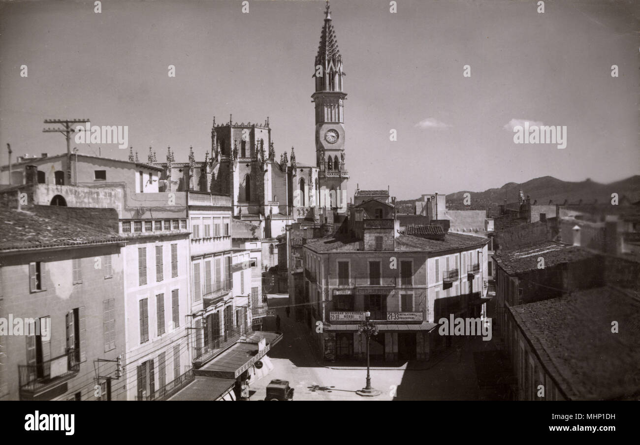 General view of Manacor, Majorca, Spain Stock Photo - Alamy