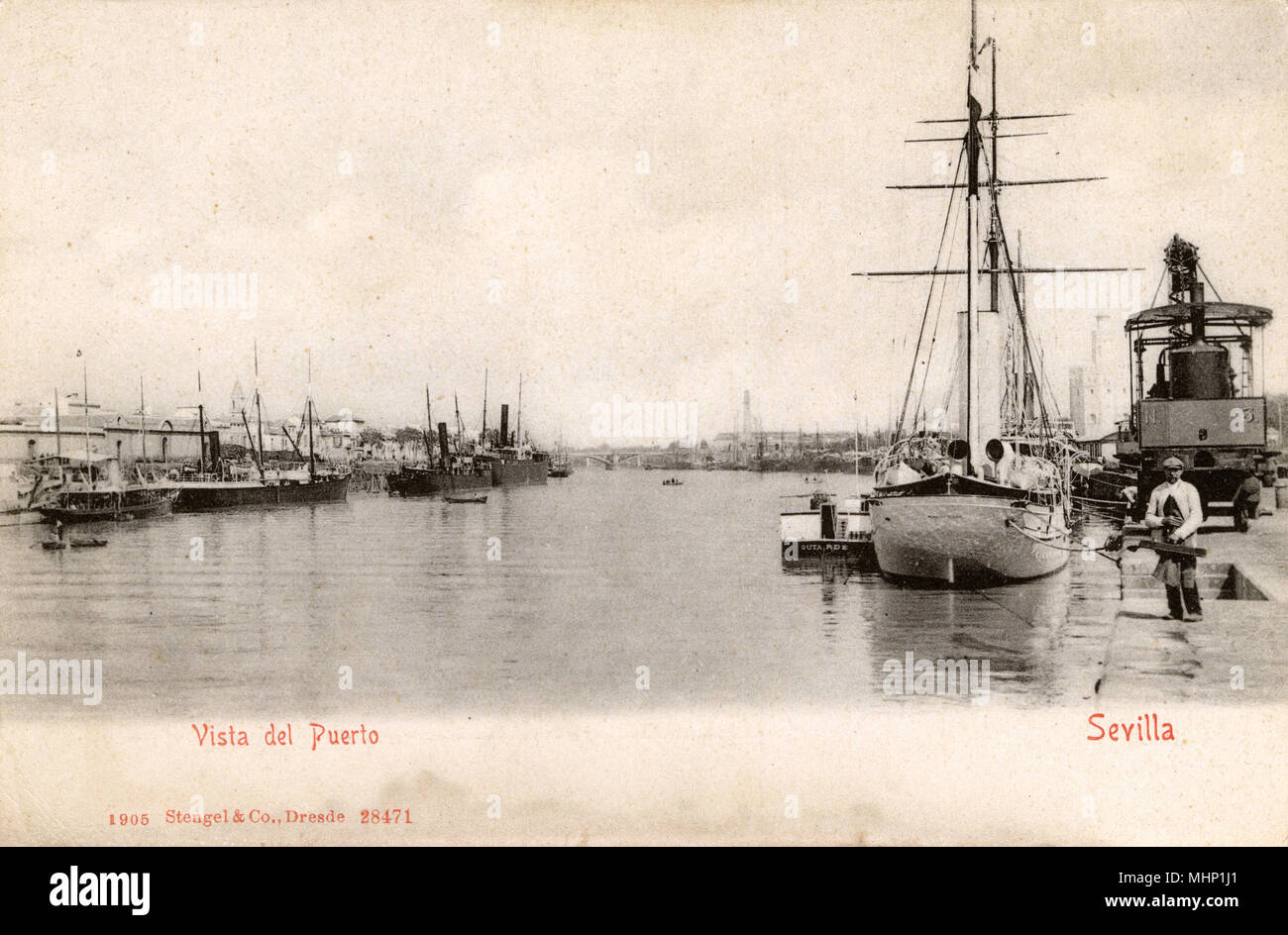 Spanish river port hi-res stock photography and images - Alamy