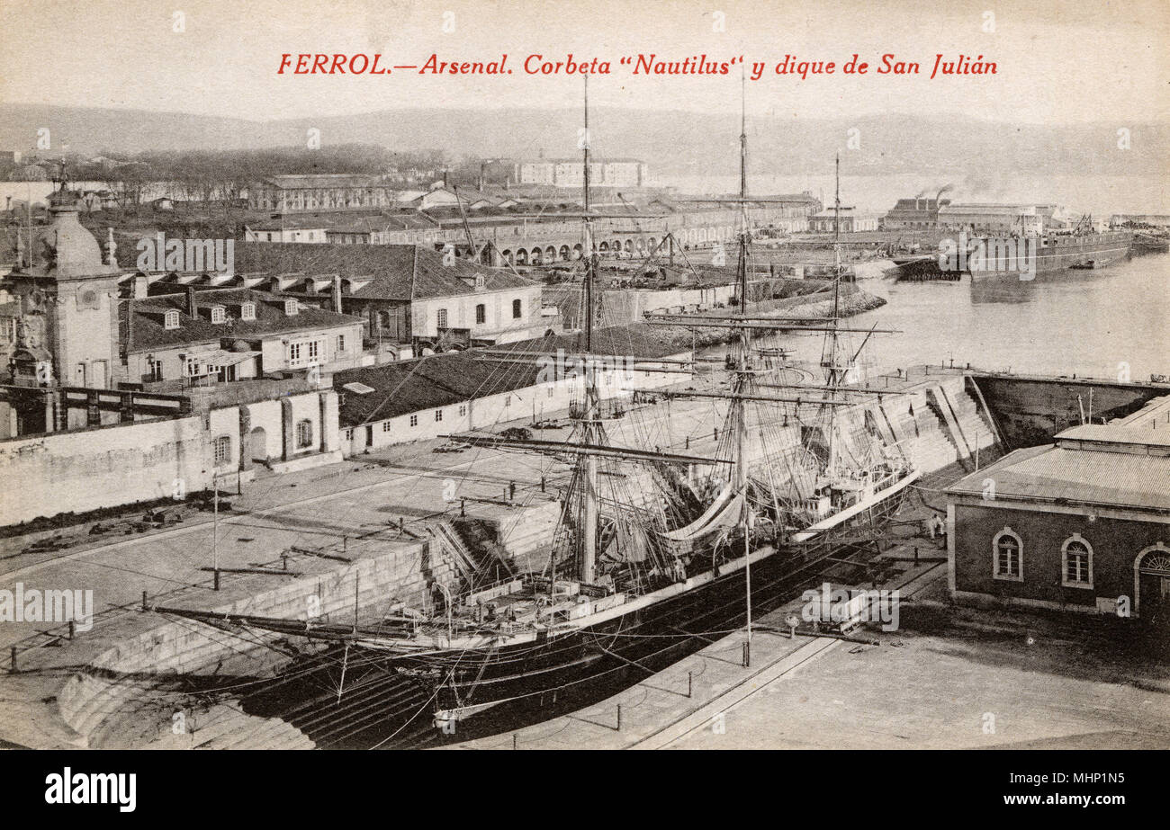 Aerial view spanish docks hi-res stock photography and images - Alamy