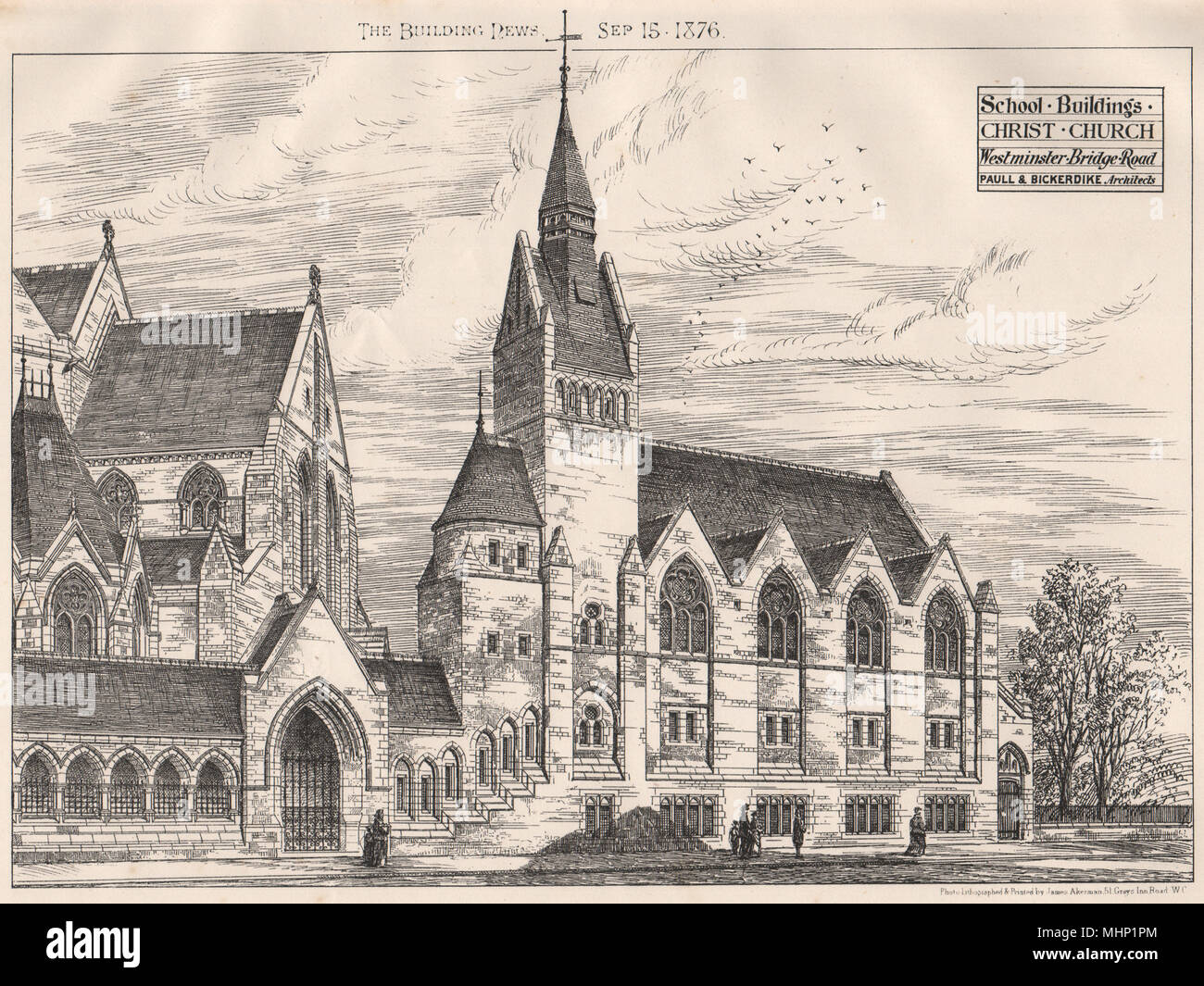 School buildings, Christ Church, Westminster Bridge Road.Paull ...