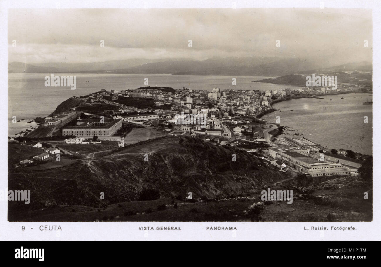 General view of Ceuta, Spanish city in Morocco, North Africa Stock ...
