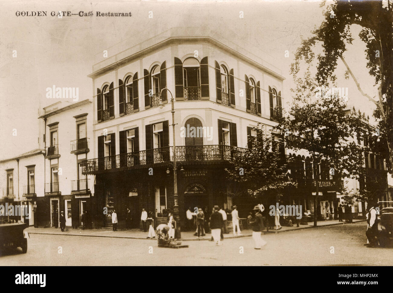 Golden Gate Cafe Restaurant, Funchal, Madeira Stock Photo - Alamy