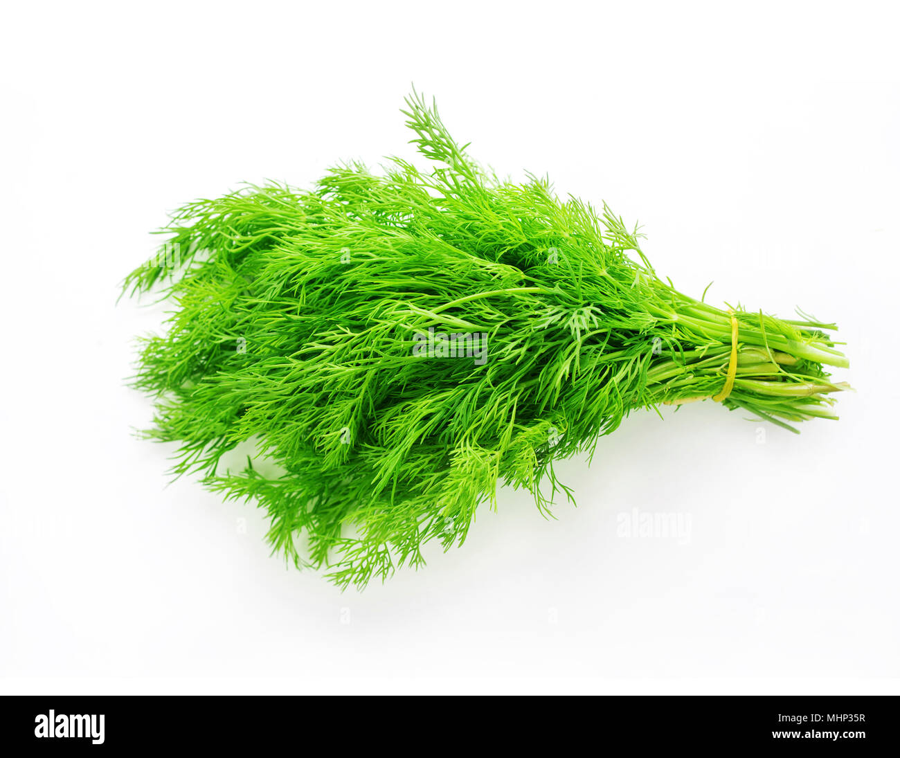 Bunch of fresh dill isolated on white background Stock Photo - Alamy