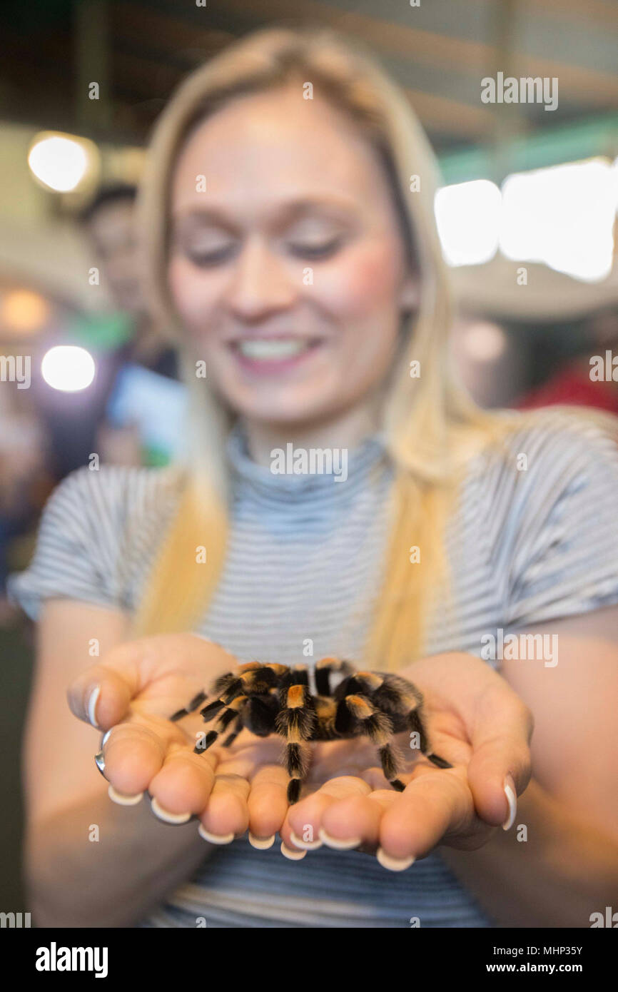 Professional ice skater poppy miles holds hi-res stock photography and ...