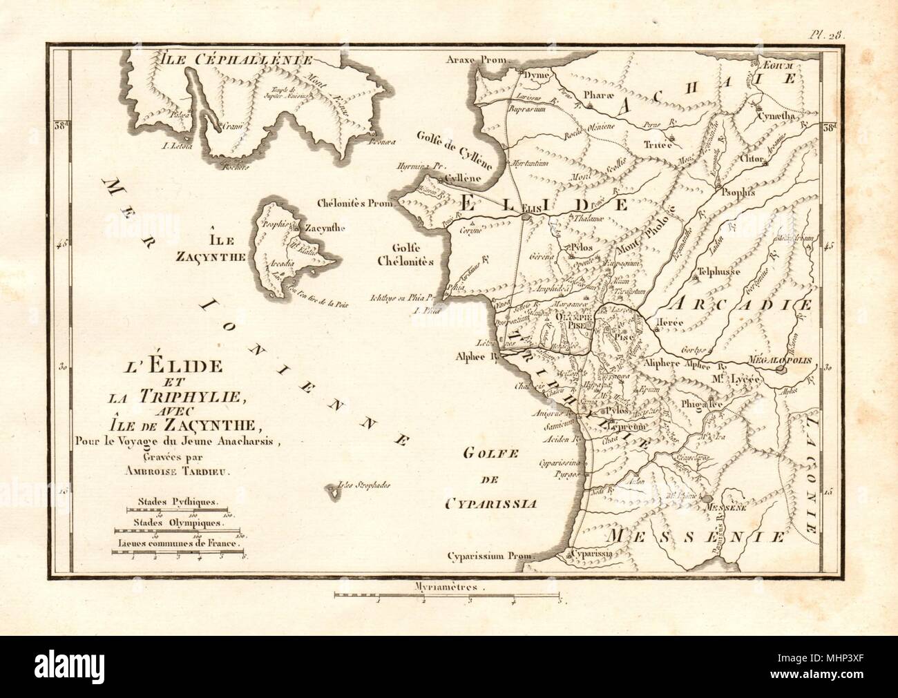 Kefalonia map hi-res stock photography and images - Alamy