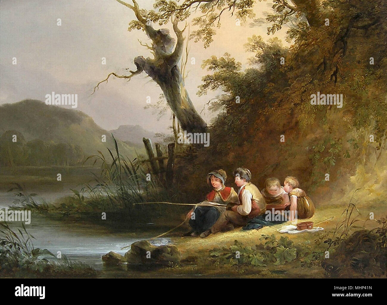 Shayer I William - the Young Anglers Stock Photo - Alamy