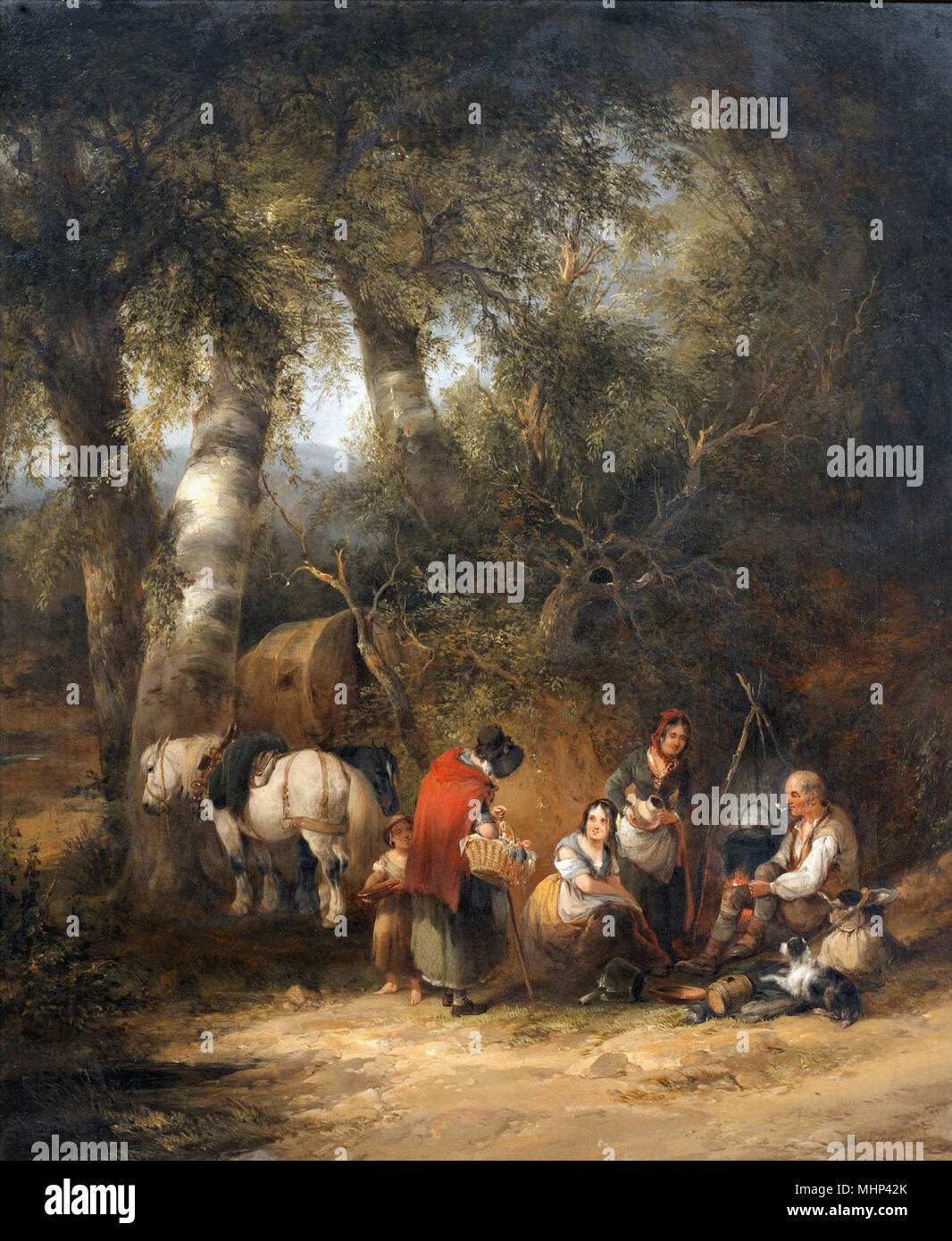 Gypsy camp painting 20th century hi-res stock photography and images ...