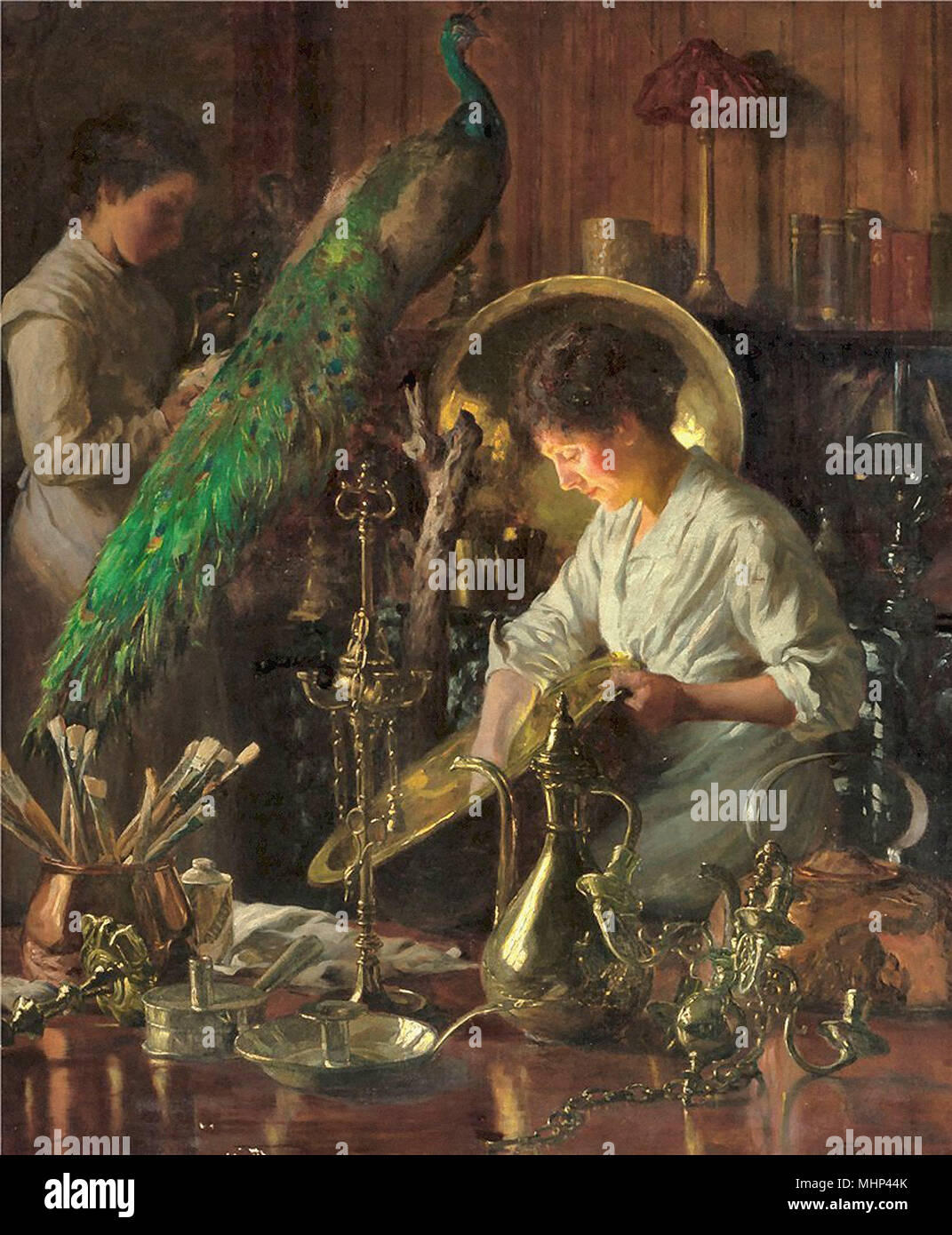 Polishing silver painting hi-res stock photography and images - Alamy