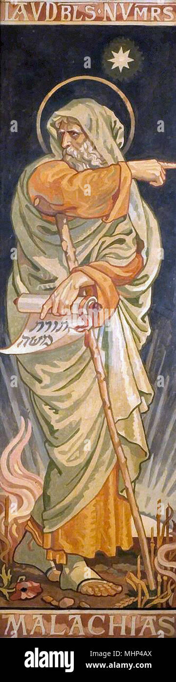 Shields Frederic James - Stained Glass Design Malachi Stock Photo - Alamy