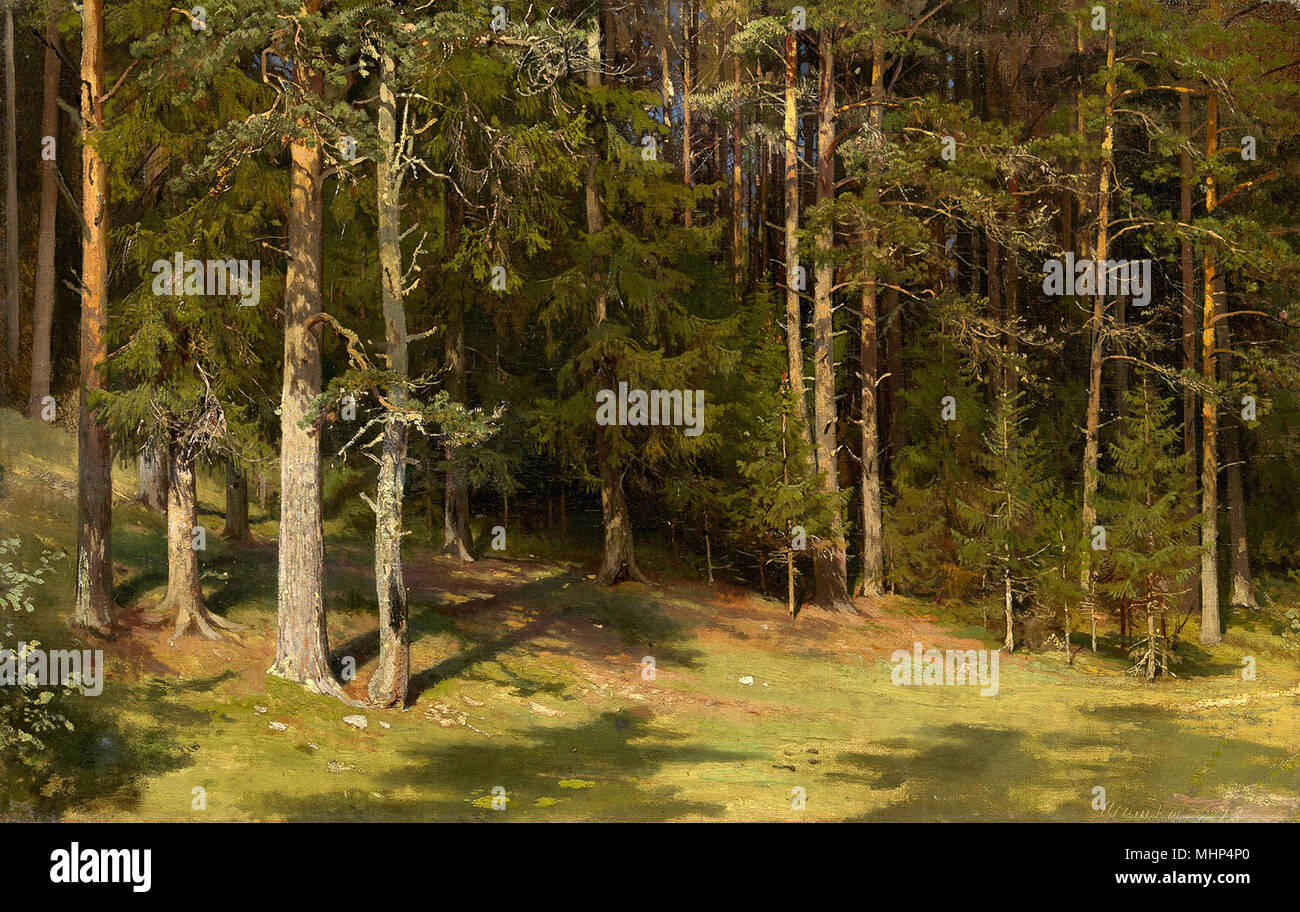 Painting forest clearing hi-res stock photography and images - Alamy