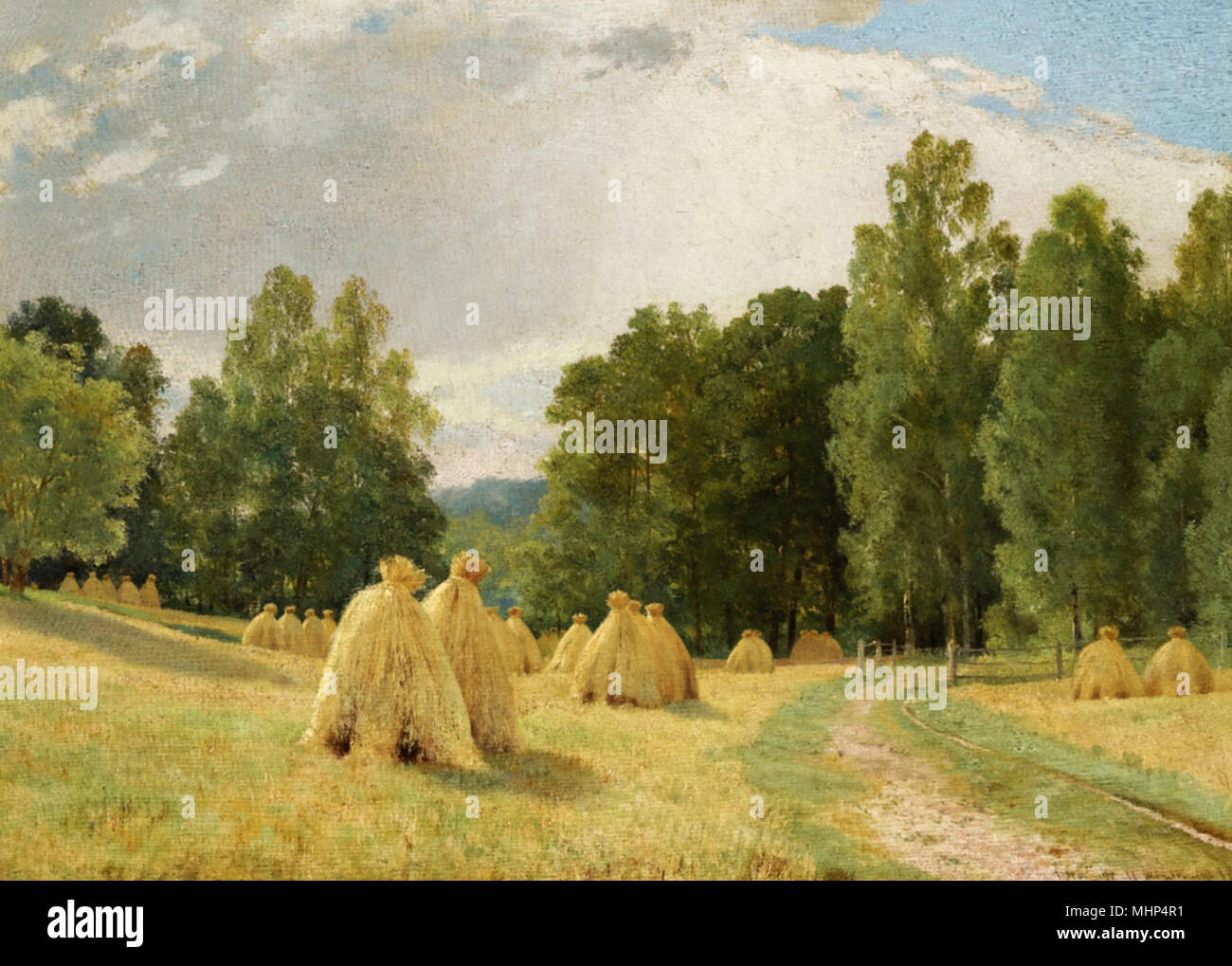 Shishkin Ivan - Haystacks Preobrazhenskoe Stock Photo - Alamy