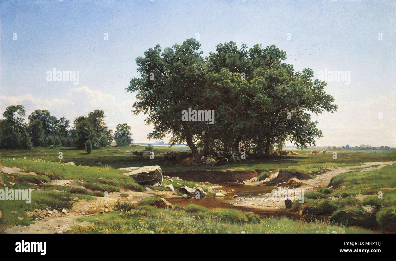 Shishkin Ivan - Oak Trees Stock Photo - Alamy