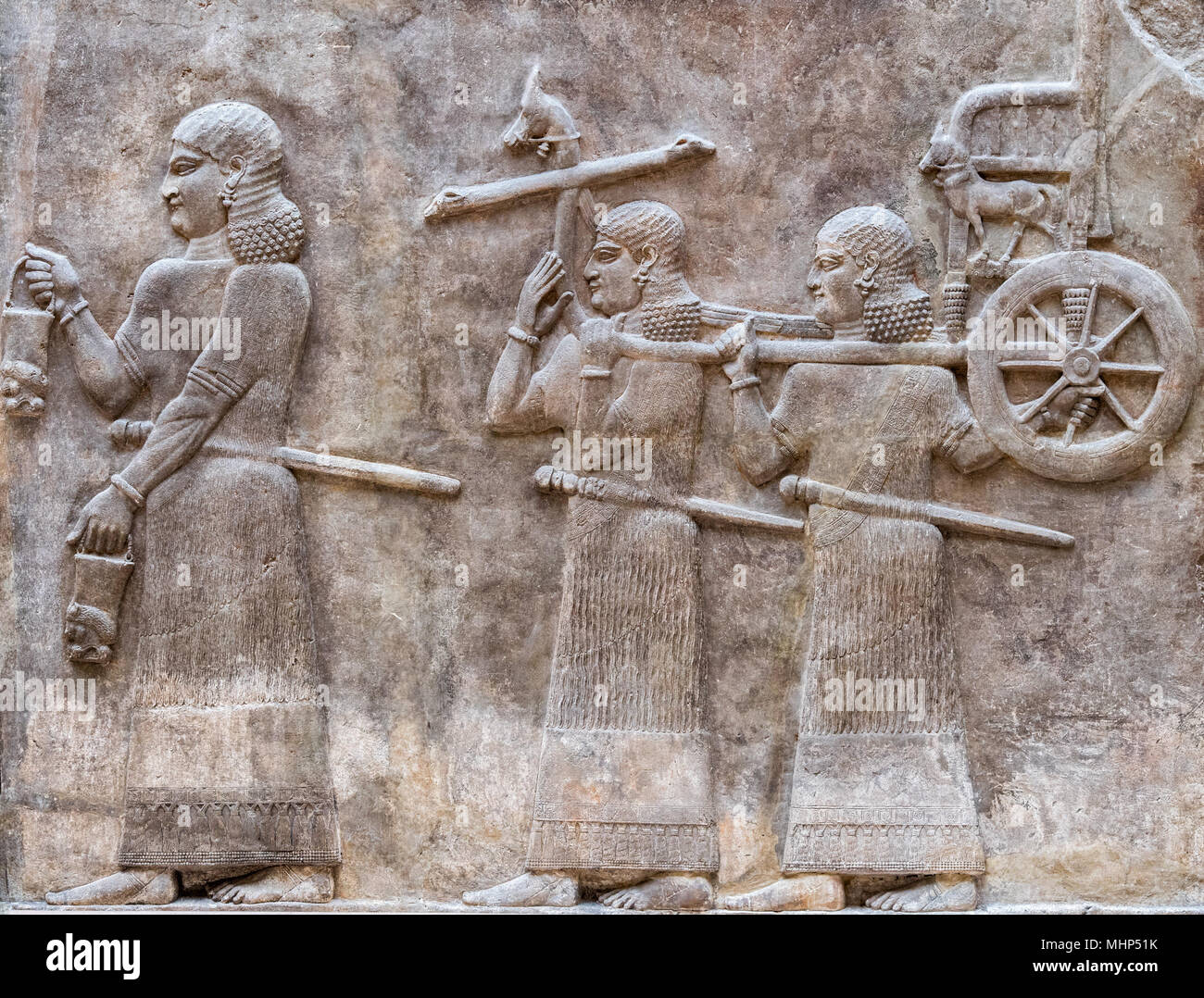 Ancient Babylonia and Assyria sculpture painting from Mesopotamia Stock ...