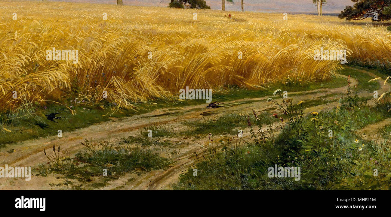Shishkin Ivan - the Rye Field 2 (Detail Stock Photo - Alamy