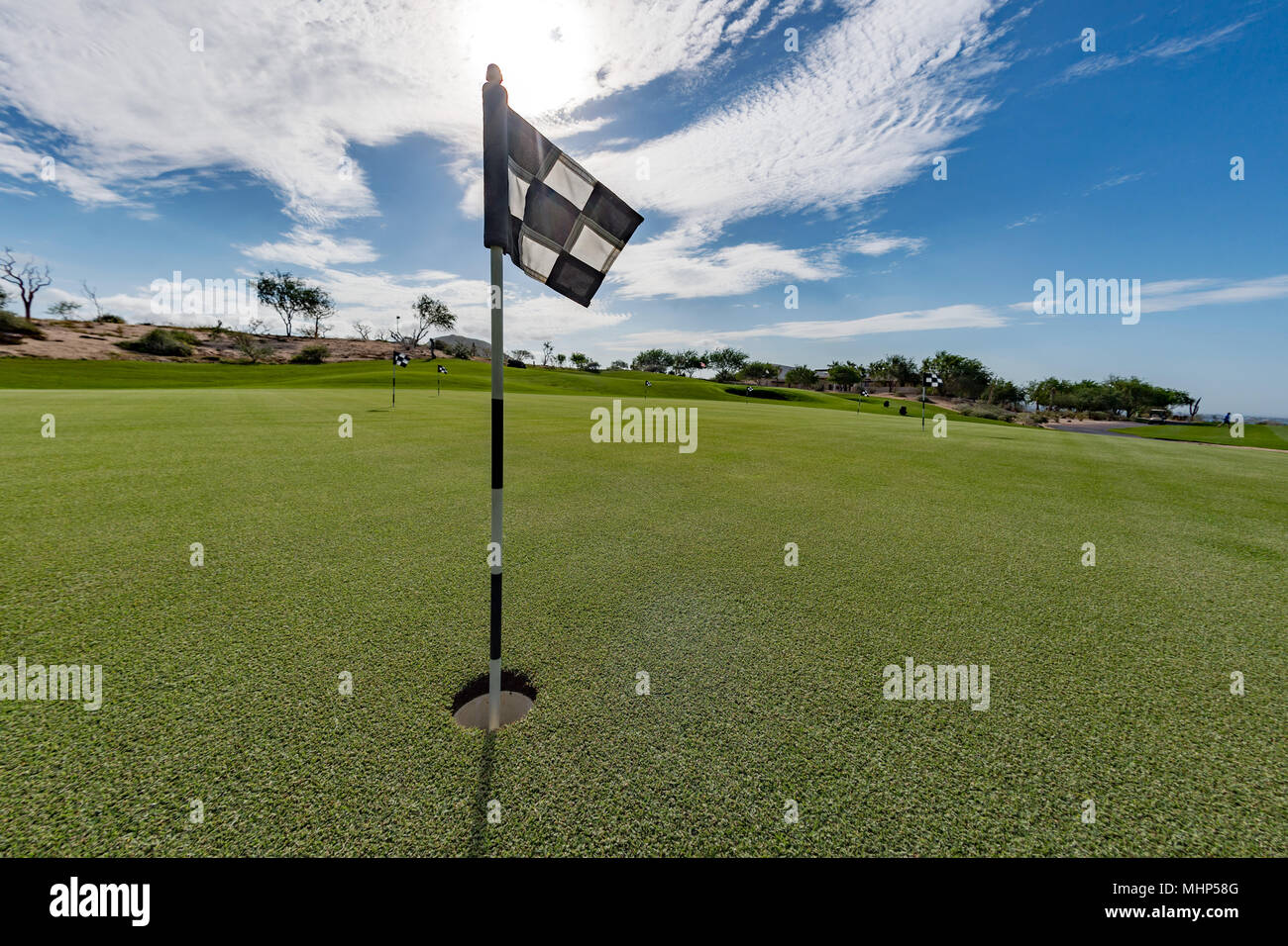 Aerial desert golf course green hi-res stock photography and images - Alamy