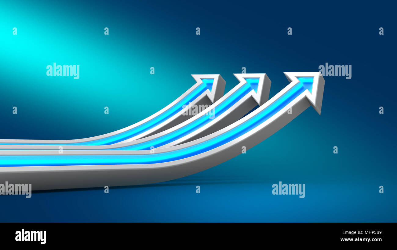 3d chart arrow hi-res stock photography and images - Alamy
