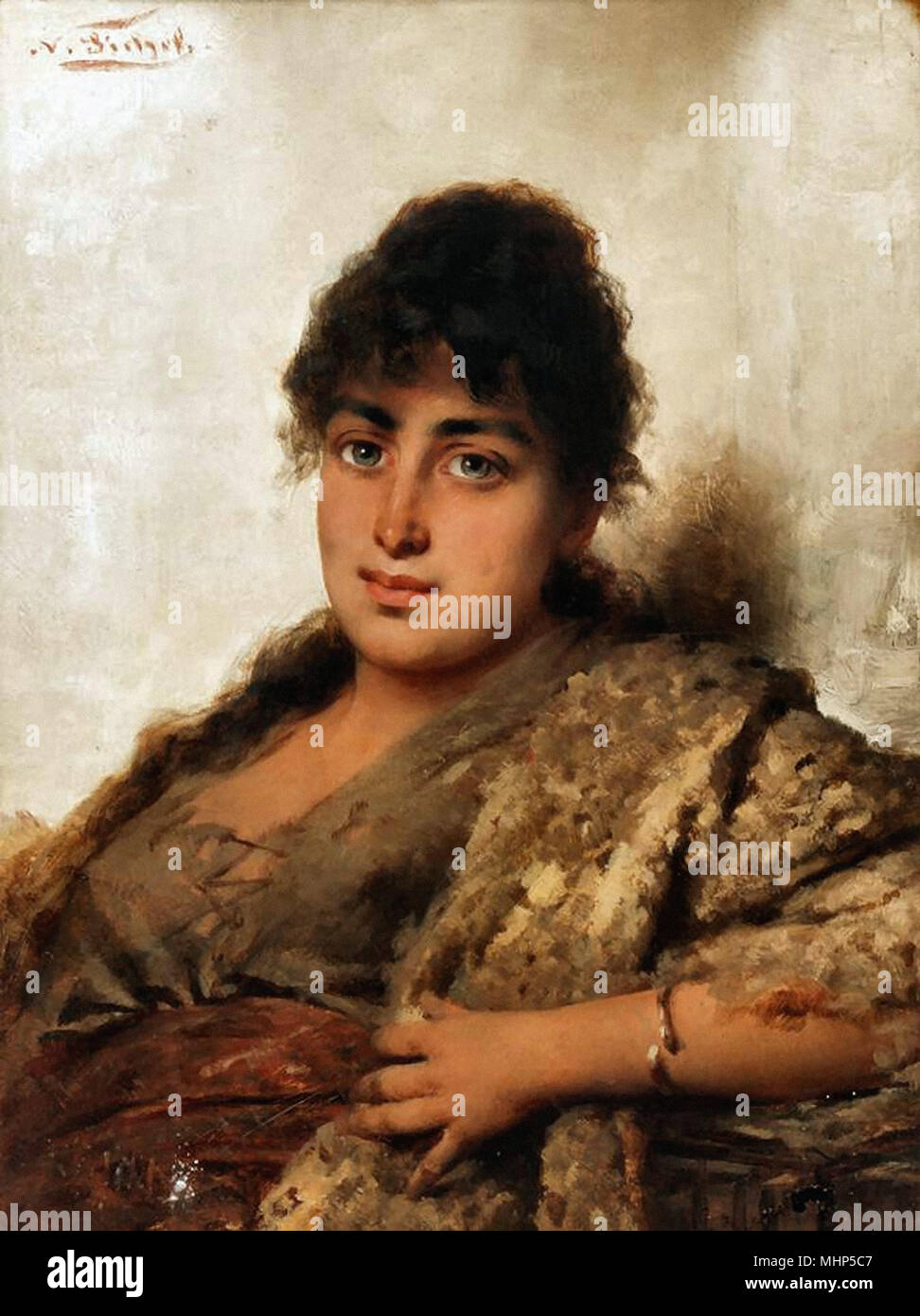 Sichel Nathaniel - Portrait of a Woman Stock Photo - Alamy