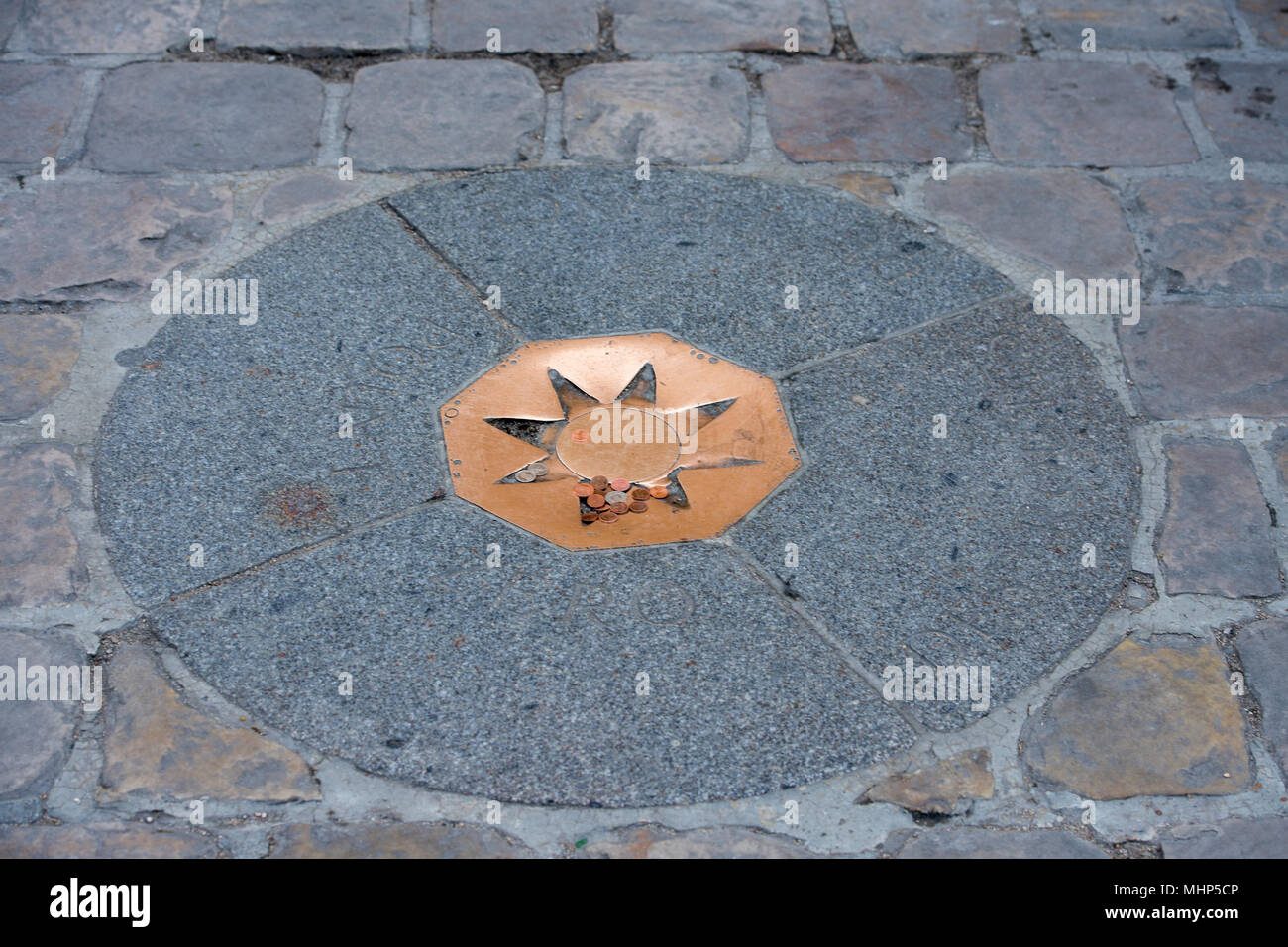 Highway to zero point hi-res stock photography and images - Alamy