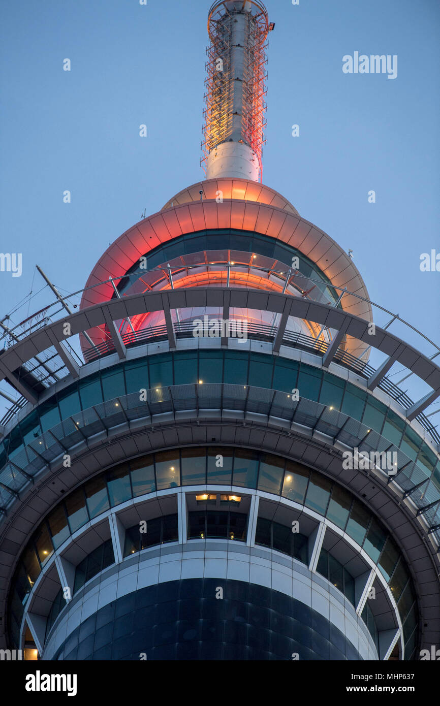 AUCKLAND, NEW ZEALAND - AUGUST 16 2017 - The Sky Tower has stood tall ...