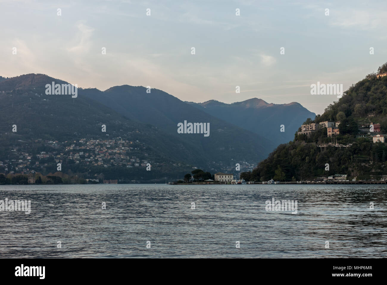 The sunset of como lake hi-res stock photography and images - Alamy