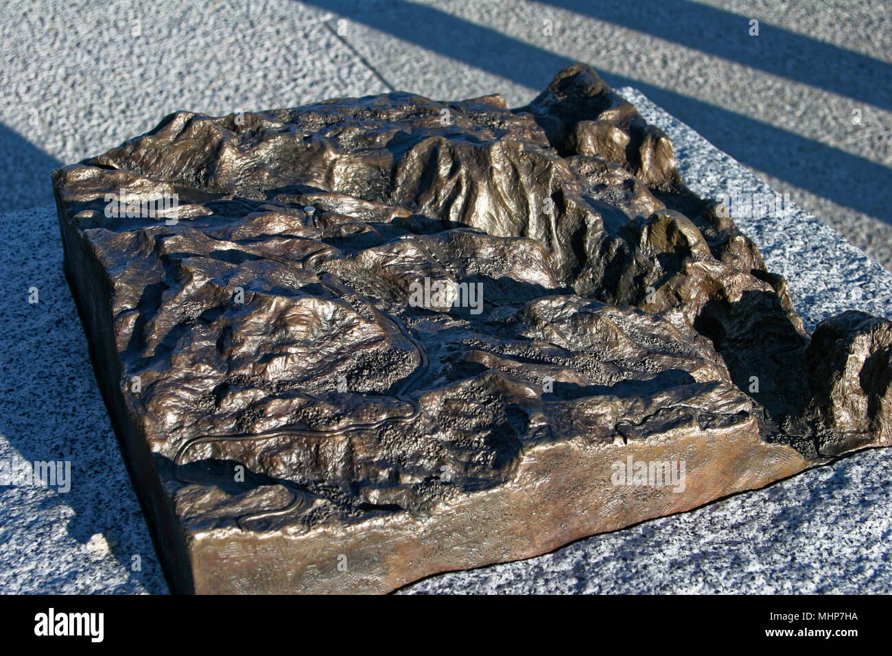 3d model of yosemite valley hi-res stock photography and images - Alamy