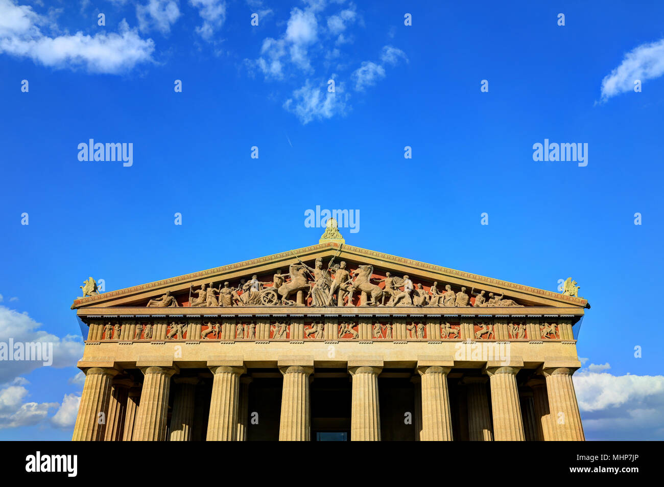 The Parthenon in Nashville, Tennessee is a full scale replica of the ...