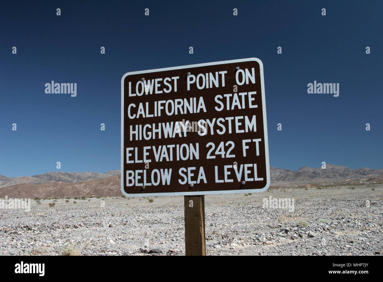 Roadsign lowest point hi-res stock photography and images - Alamy