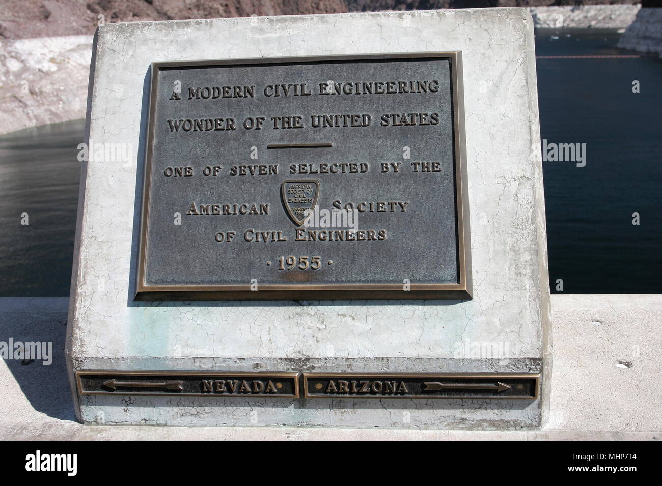 Cival Engineering plaque forThe Hoover Dam Black Canyon Nevada Arizona ...