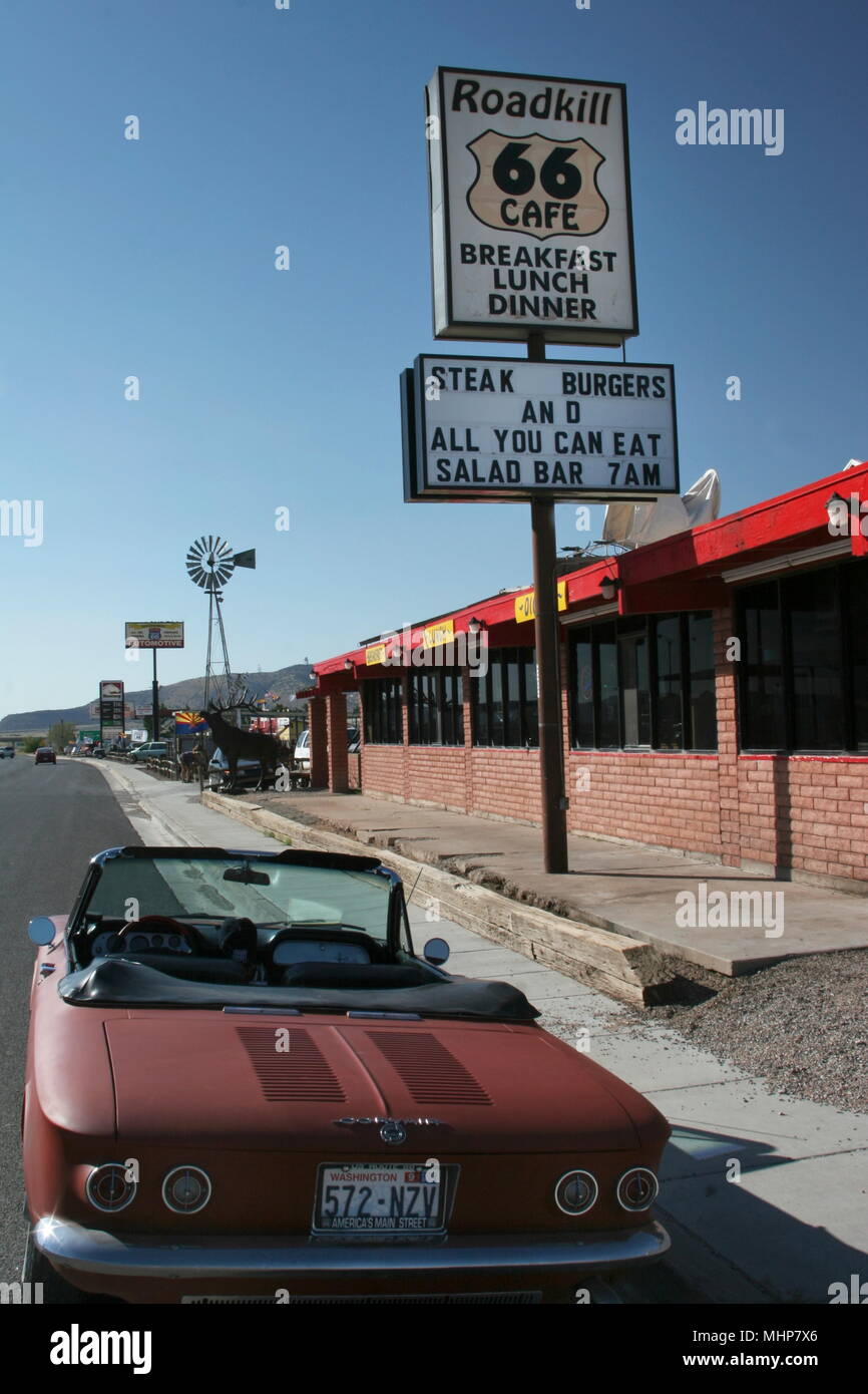 Colourful town Seligman Route 66 Arizona USA Stock Photo - Alamy