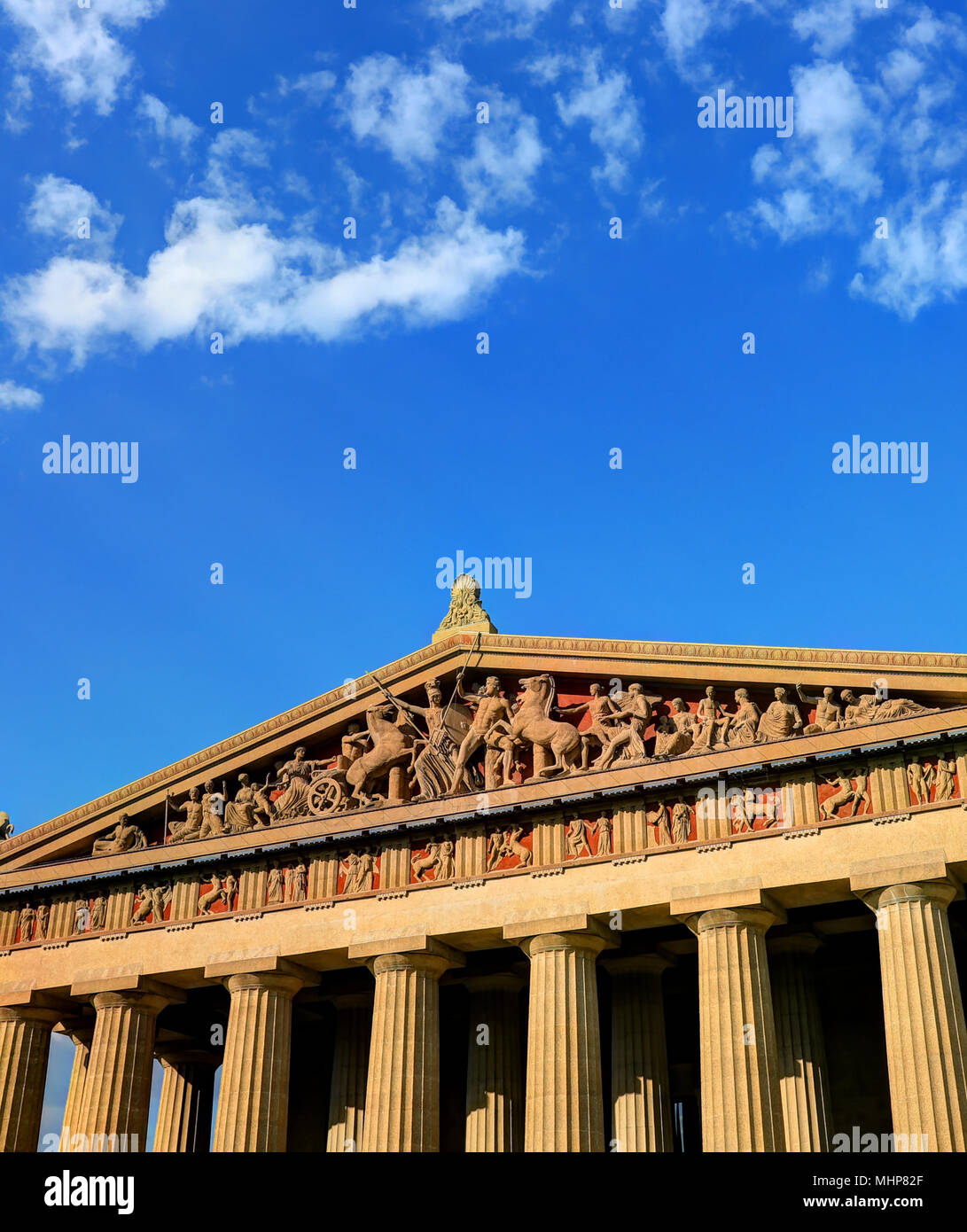 The Parthenon in Nashville, Tennessee is a full scale replica of the ...