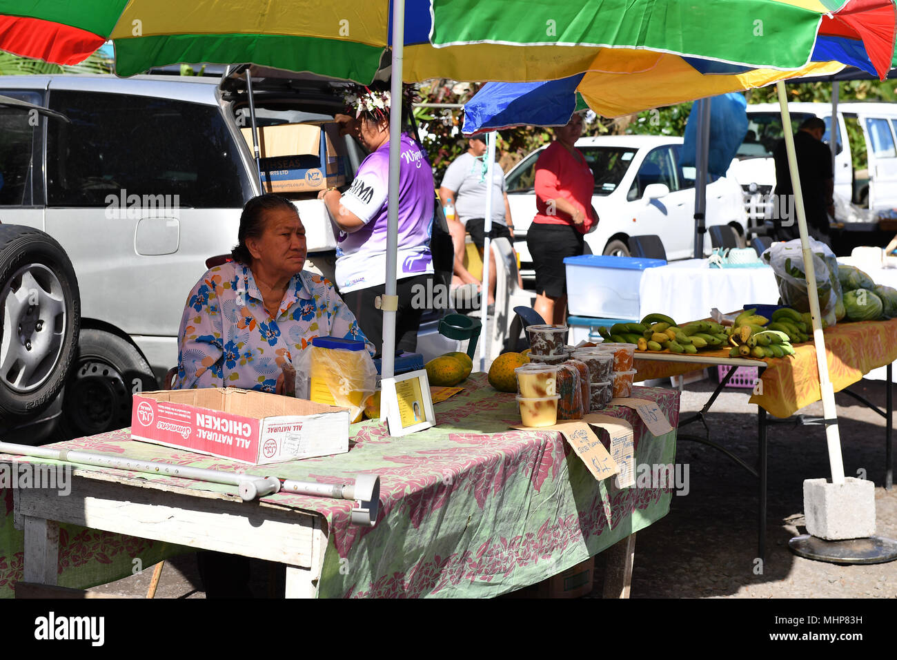 RAROTONGA, COOK ISLANDS - AUGUST 19 2017 - Punanga Nui Cultural Market ...