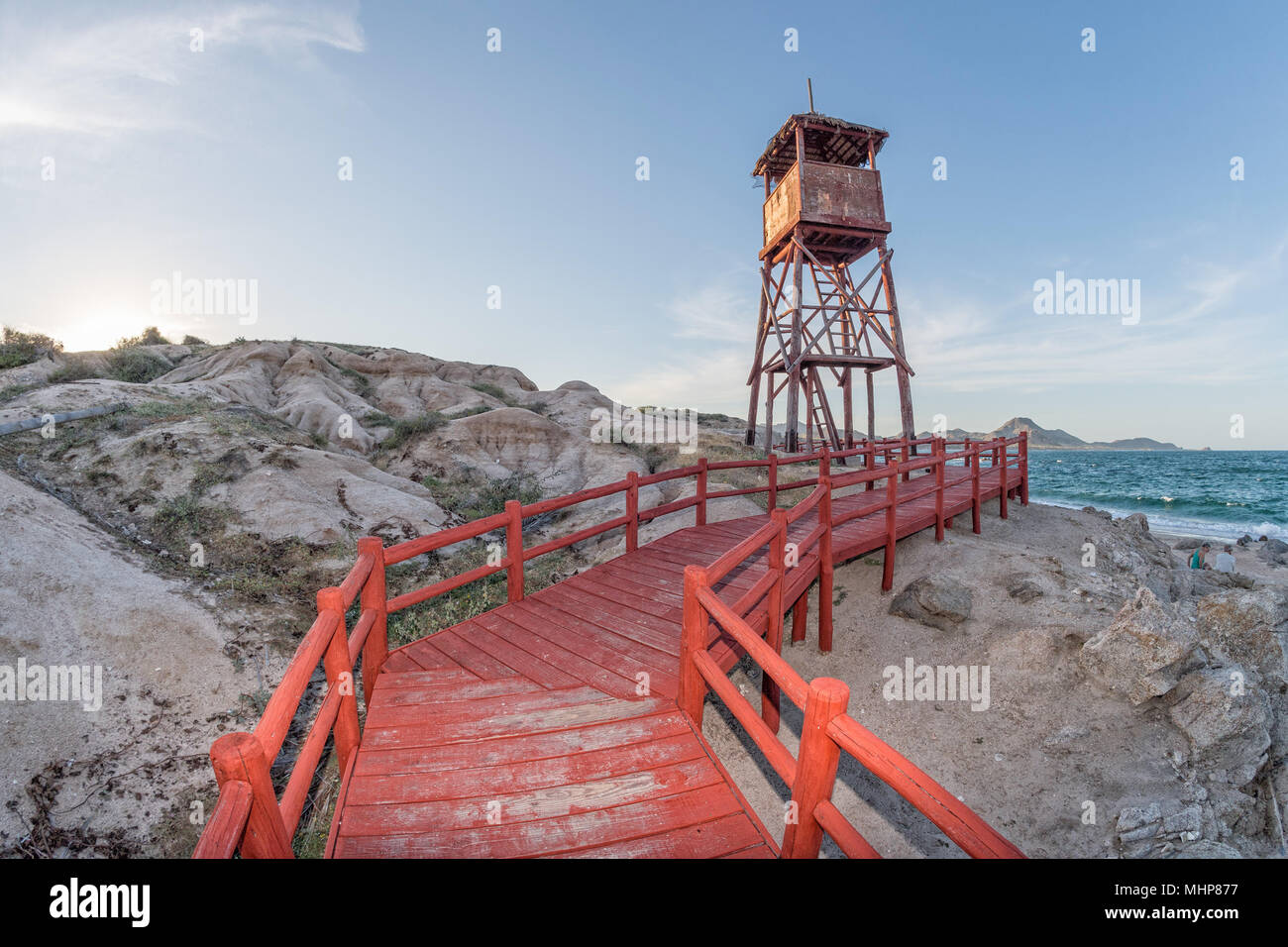 Cabo Pulmo Baja California national park panorama landscape with Red ...