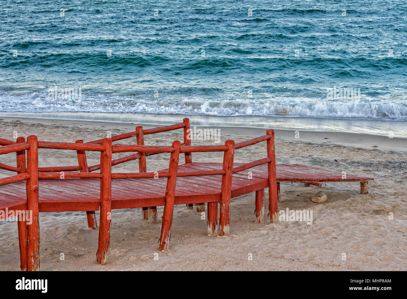 Cabo Pulmo Baja California national park panorama landscape with Red ...