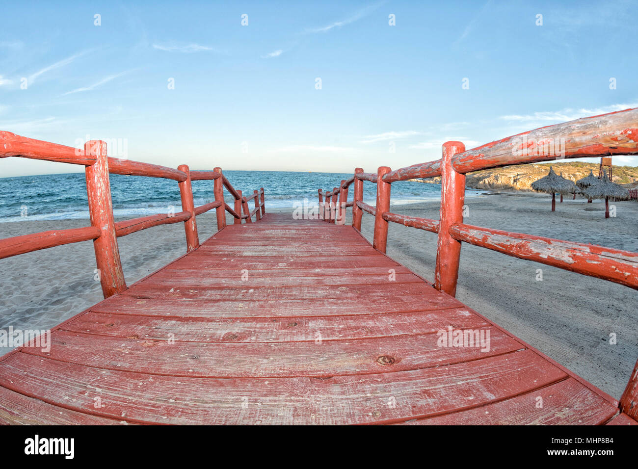 Cabo Pulmo Baja California national park panorama landscape with Red ...